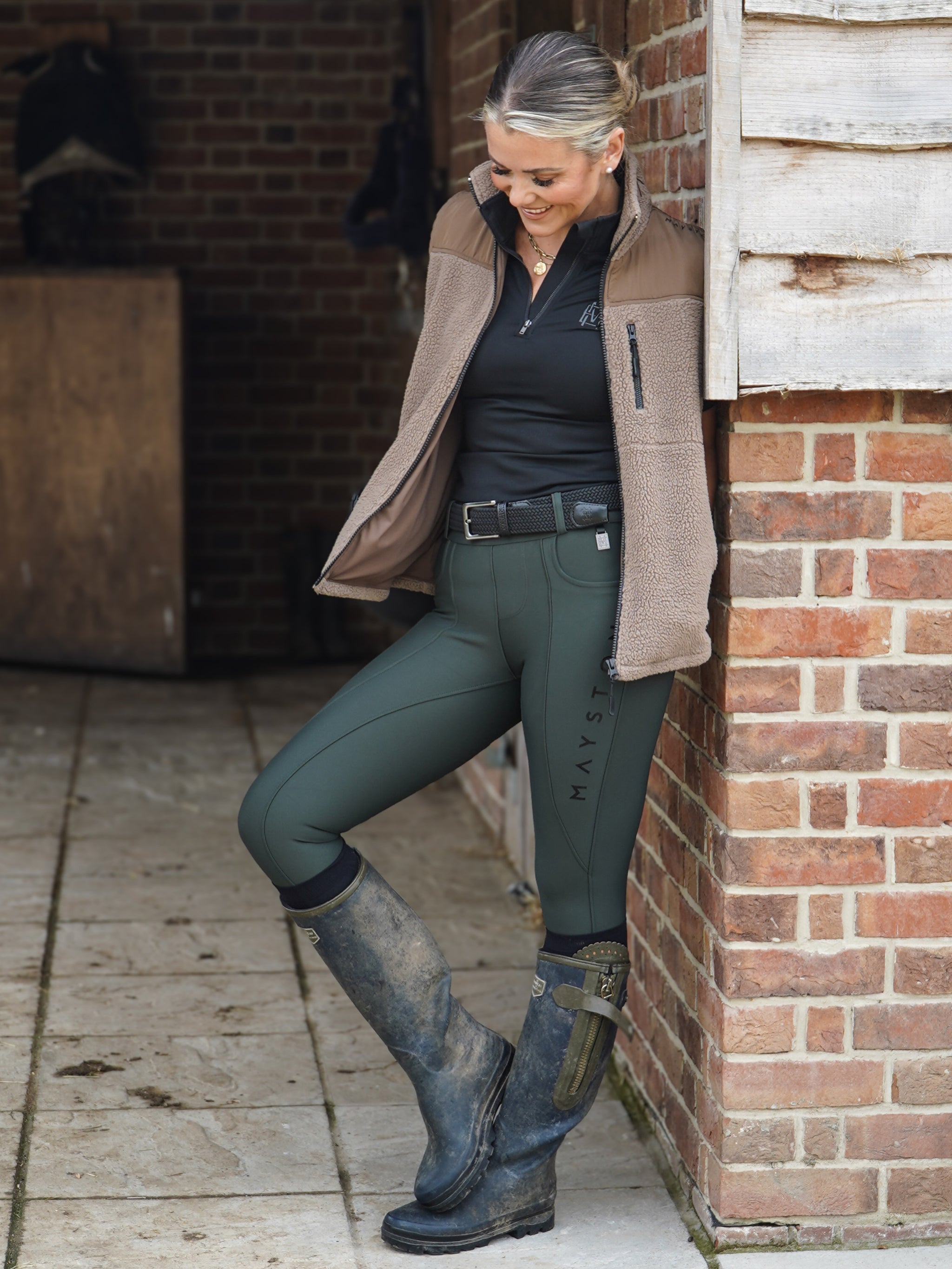 Charmouth Silicone Free Performance Breeches | Hunter Green